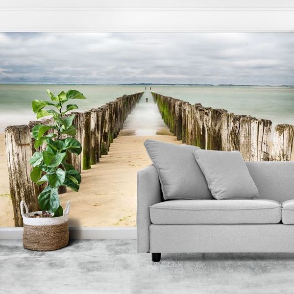 Strandpalen in Zeeland - Sfeer aan de Muur